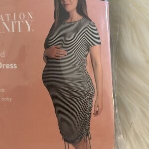Destination Maternity | Dresses | Destination Maternity Black Striped ...
